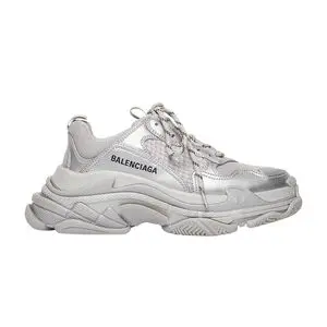 Balenciaga Silver Sneakers For Women