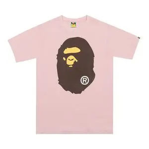 A BATHING APE Big Ape Head Tee - Pink