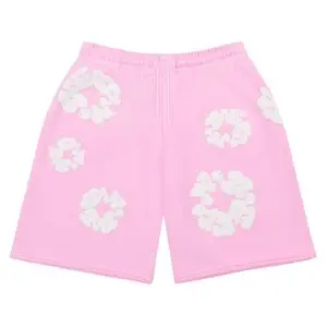 DENIM TEARS Cotton Wreath Sweat Shorts - Pink