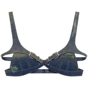 Givenchy Crossed Front Bra 'military - Blue