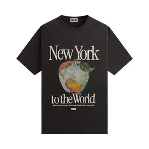 Kith Ny To The World Apple Globe Vintage Tee