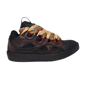 LANVIN Curb Distressed Sneakers - Black
