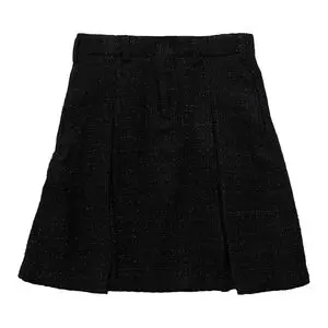 AMBUSH Tweed Pleated Midi Skirt - Black