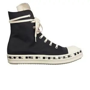 Rick Owens Luxor Quote High-top Sneakers - Black