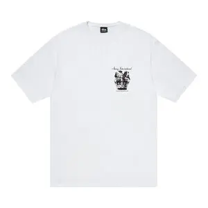 StÜssy Dog Crown Tee - White