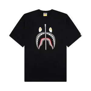 A BATHING APE Shark Tee - Black