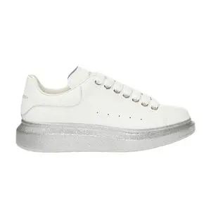 Alexander Mcqueen Silver Tone Sneakers For Women