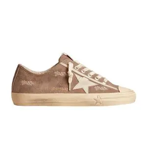 GOLDEN GOOSE V-star 'embroidered Dream' Sneakers - Brown