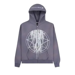 Pleasures Zip Up Sweatshirts Hoodies For Women