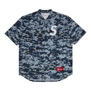 Supreme S Logo Baseball Henley - Multicolor