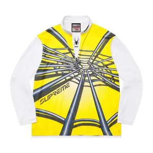Supreme X Spyder Web Half Zip Pullover - Yellow