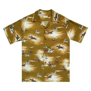 Kapital Printed Rayon Shirt - Gold