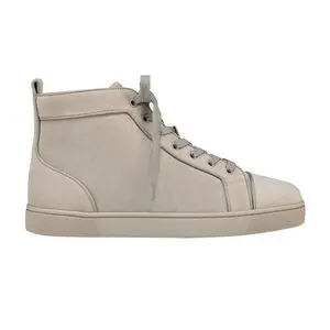 CHRISTIAN LOUBOUTIN Louis Flat High Top Sneakers - Grey