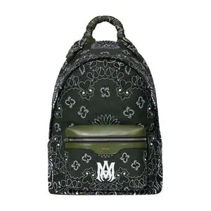 Amiri Canvas Bandana Print Backpack
