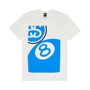 StÜssy Big 8 Ball Link Tee - White