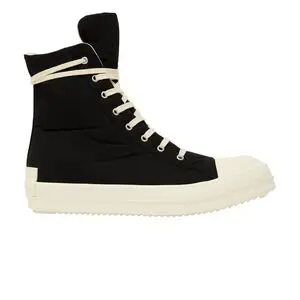Rick Owens Strobe High Top Sneakers - Black