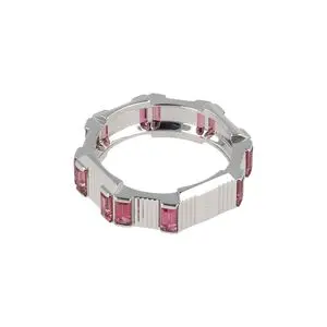 Gucci Link To Love Rubellite Ring - Silver