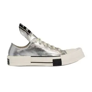 Rick Owens Silver Tone Sneakers For Men