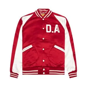 HUMAN MADE Satin Stadium Jacket - Red