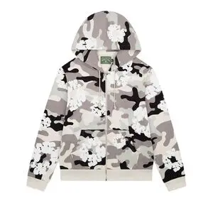DENIM TEARS Wreath Zip Up Hoodie - Multicolor