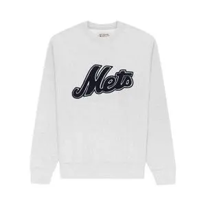 Aimé Leon Dore X New York Mets Chainstitch Crewneck Sweatshirt - Silver