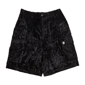 Supreme X Goodenough Crushed Rayon Pile Cargo Short - Black