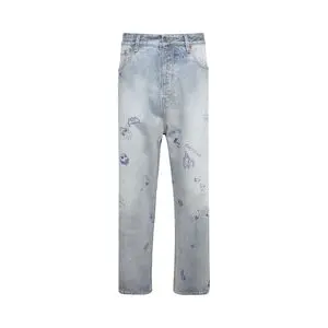 Vetements Scribbled Baggy Jeans