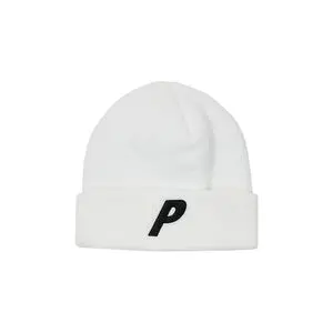 PALACE 3D 'P' Beanie White