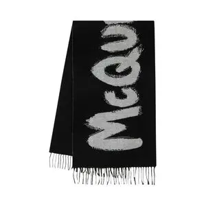 Women's Alexander Mcqueen Black Scarves