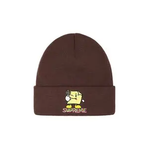 Supreme Supreme Sticky Note Beanie Brown