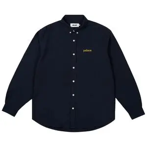 PALACE Seersucker Oxford Shirt - Blue