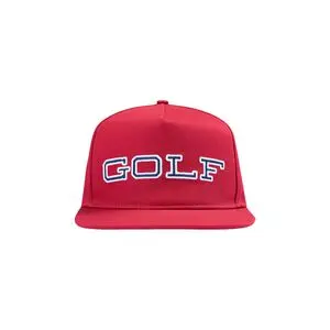 GOLF WANG State 5 Panel Cap - Red