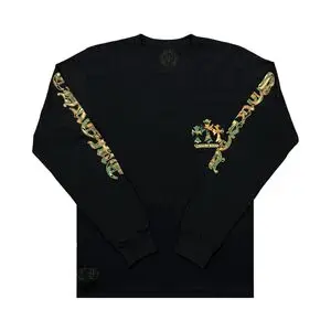 Chrome Hearts Horse Shoe Long-sleeve T-shirt /camo - Black