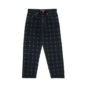 Supreme Studded Seam Loose Fit Jean - Black