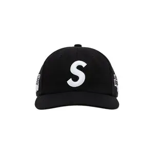 Supreme S Logo 6-panel Cap - Black
