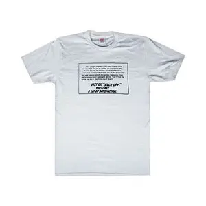 Supreme Just Say No T-shirt - White