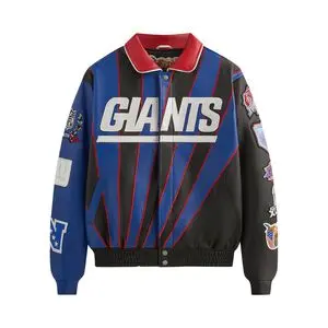 Kith Giants Leather Varsity Jacket - Multicolor