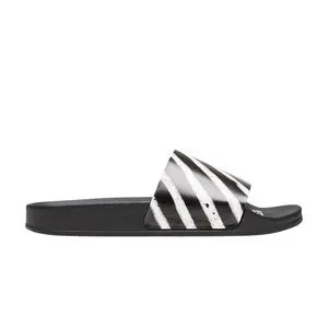Off-white Striped Slides Slipper