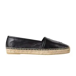 Saint Laurent Logo Espadrilles - Black