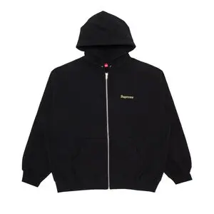 Supreme Crest Zip Up Hooded Sweatshirt - Black