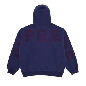 Supreme Frayed Hooded Sweatshirt - Blue