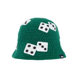 StÜssy Dice Knit Bucket Hat - Green