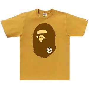 A BATHING APE Big Ape Head Tee - Yellow