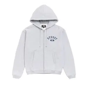 StÜssy Varsity Zip Up Hoodie - Grey