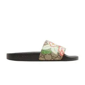Gucci Pursuit Gg Supreme Slide - Black