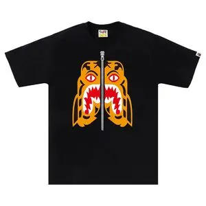 A BATHING APE Tiger Tee - Black
