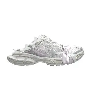 Balenciaga 3xl Lace Mule - Silver