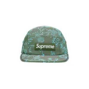 Supreme Floral Jacquard Camp Cap - Green