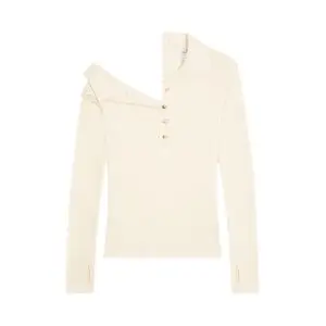 COURREGES Multi-buttons Light Wool Polo