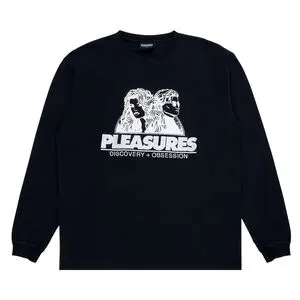 PLEASURES Discovery Heavyweight Long-sleeve T-shirt - Black